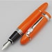 Classic Heavy Orange Fountain Pen, Medium Nib Silver Trim Fountain Pen ...