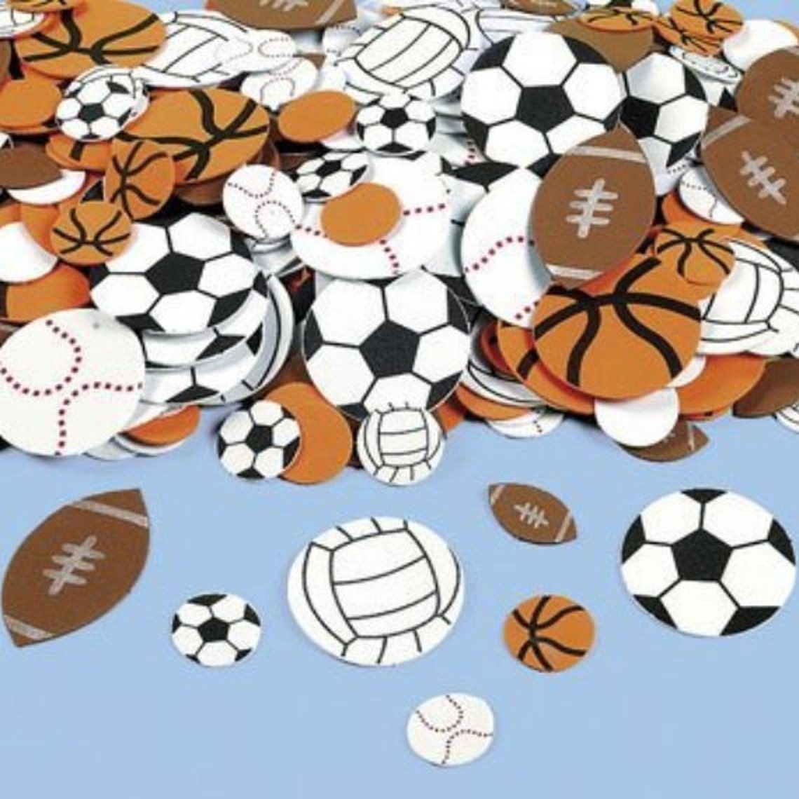 500 Assorted Sport Balls Shapes Self-adhesive Foam Sticker - Etsy