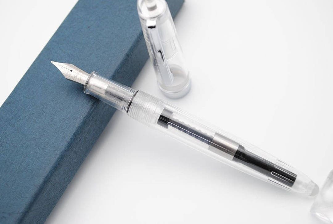 Clear Translucent Demonstrator Fountain Pen, Medium Nib, Fountain Pen ...