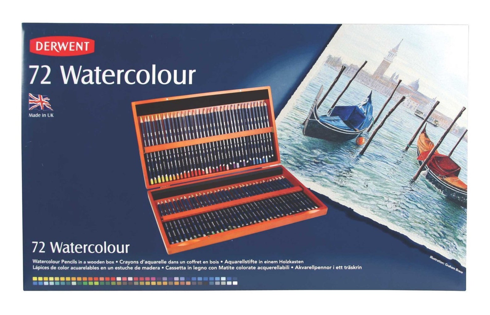72 Watercolor Pencils Derwent Watercolor Pencils 3.4mm Core Derwent ...