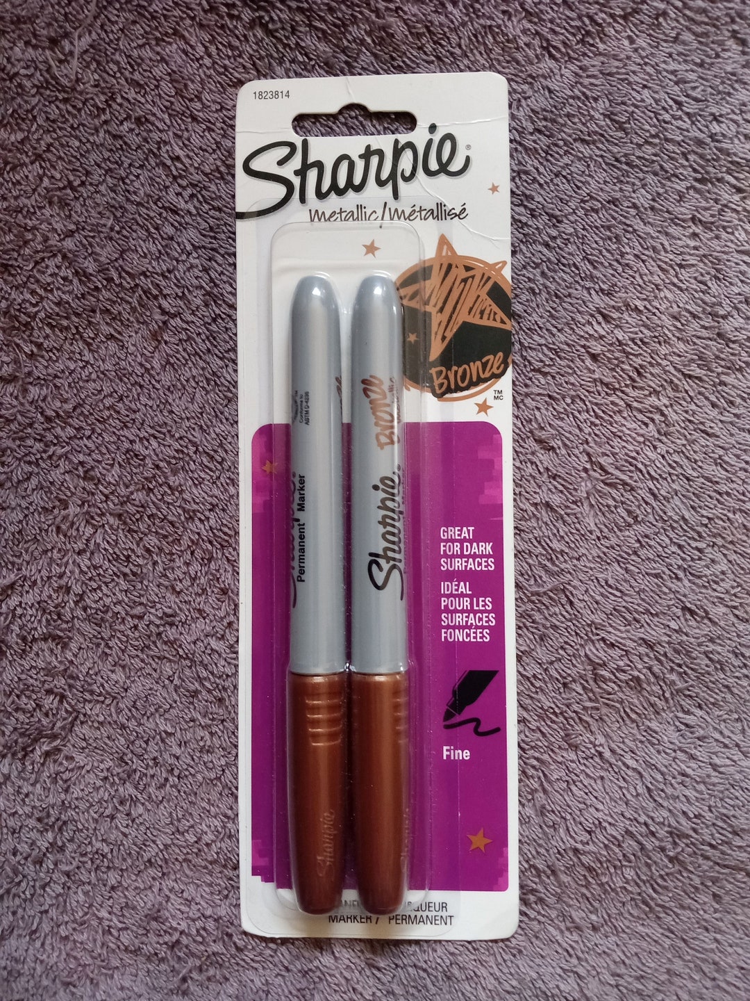 2 Bronze Sharpie Markers; Metallic Set of 2 Color Bonze Sharpie Markers ...