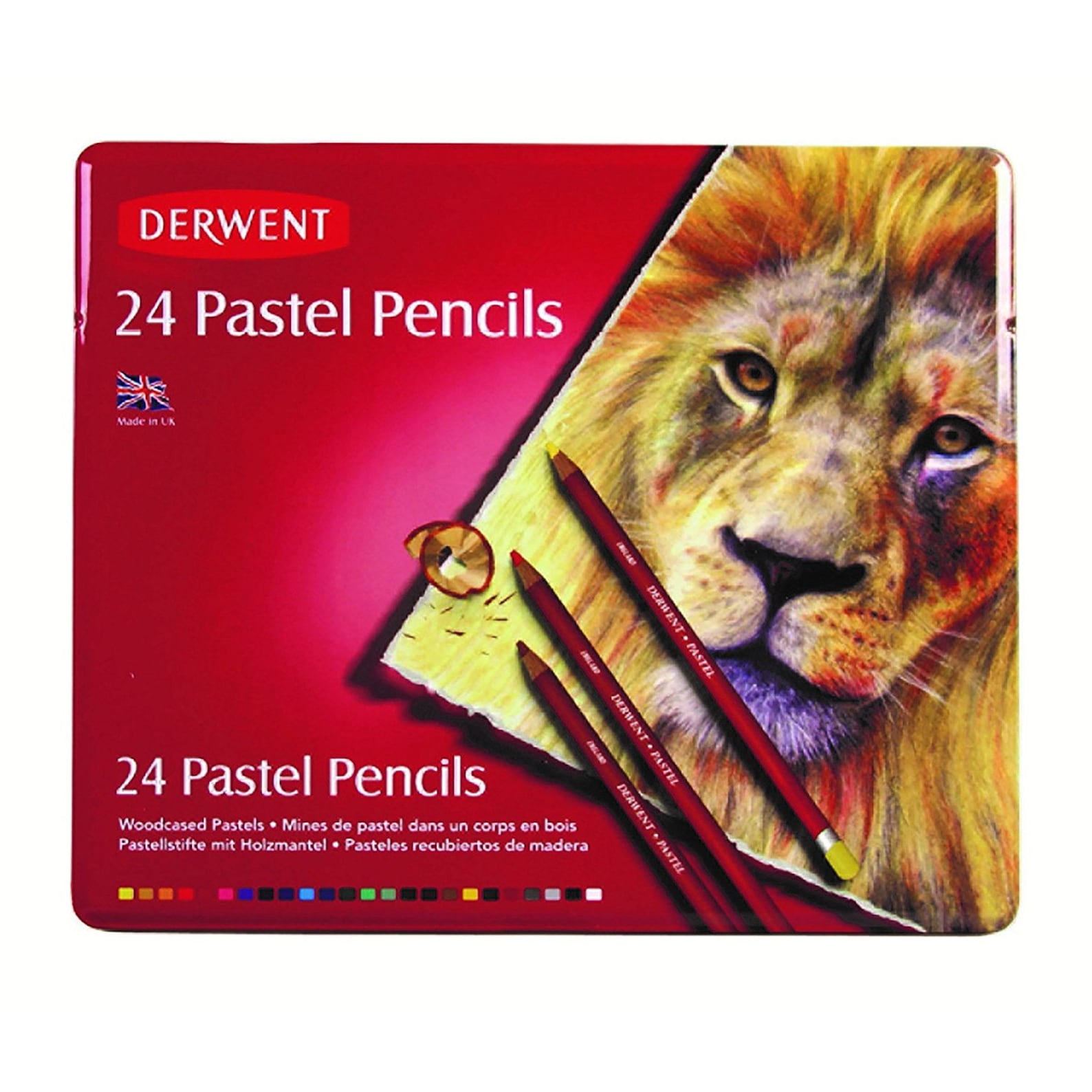 24 Derwent Pastel Drawing Pencils, 4.5mm Core; Drawing, Manga, Sketches ...