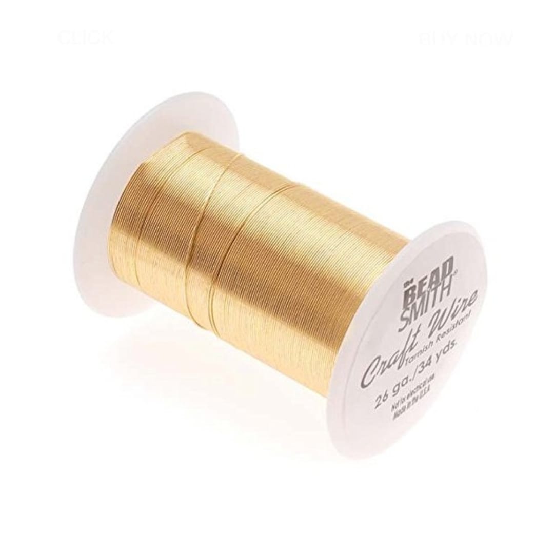Artistic Wire 26 Gauge, 0.4MM, Tarnish Resistant Gold Color Plated ...