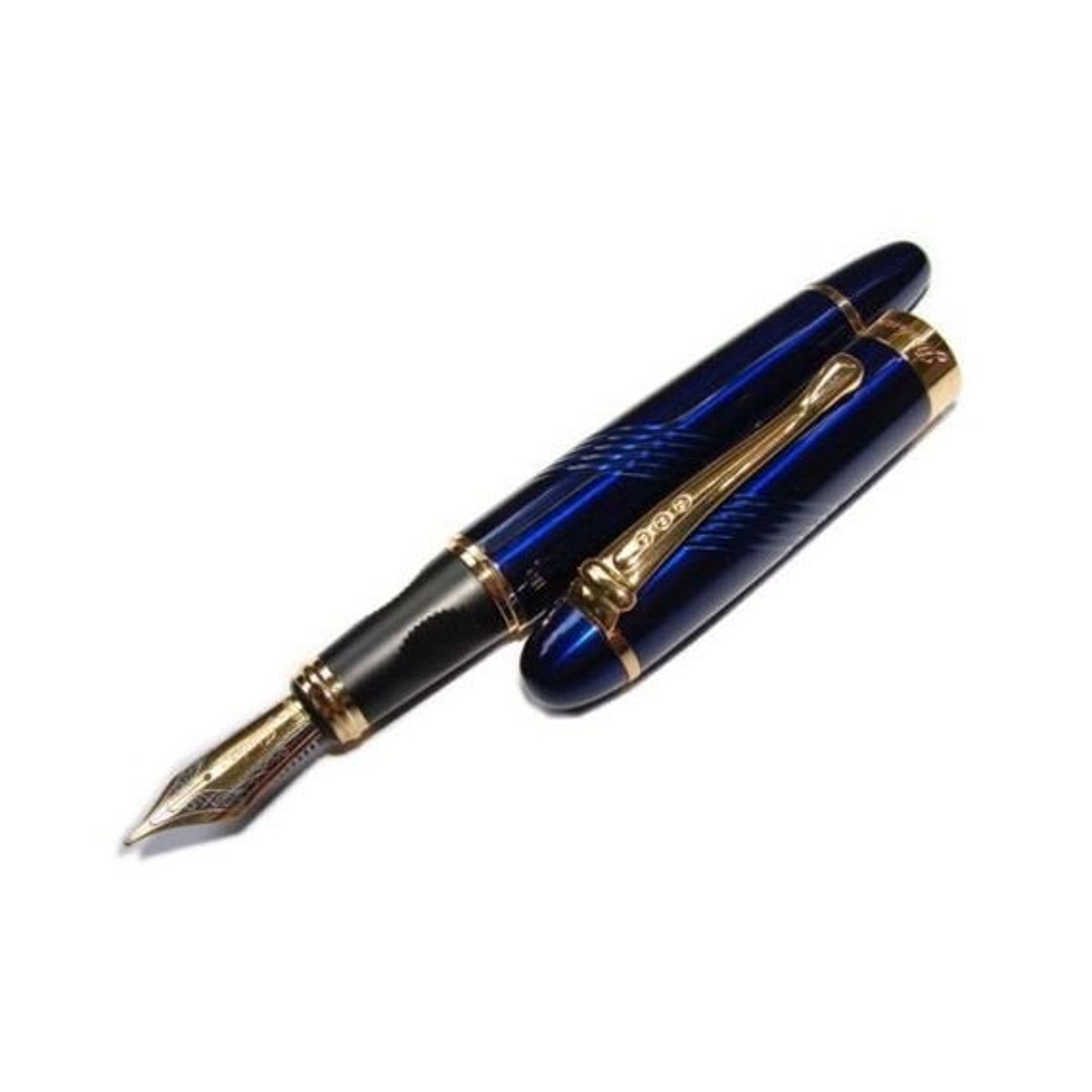 Füllfederhalter Fountain Pen 18K Gold Plated Nib Blue | Etsy