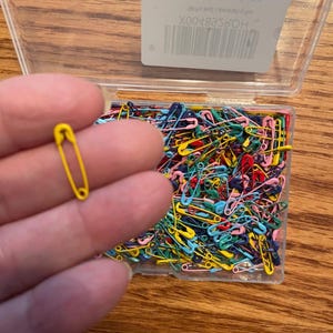120 Colored Mini Safety Pins, Small Metal Safety Pin 19mm X 4.8mm, 0.75 ...