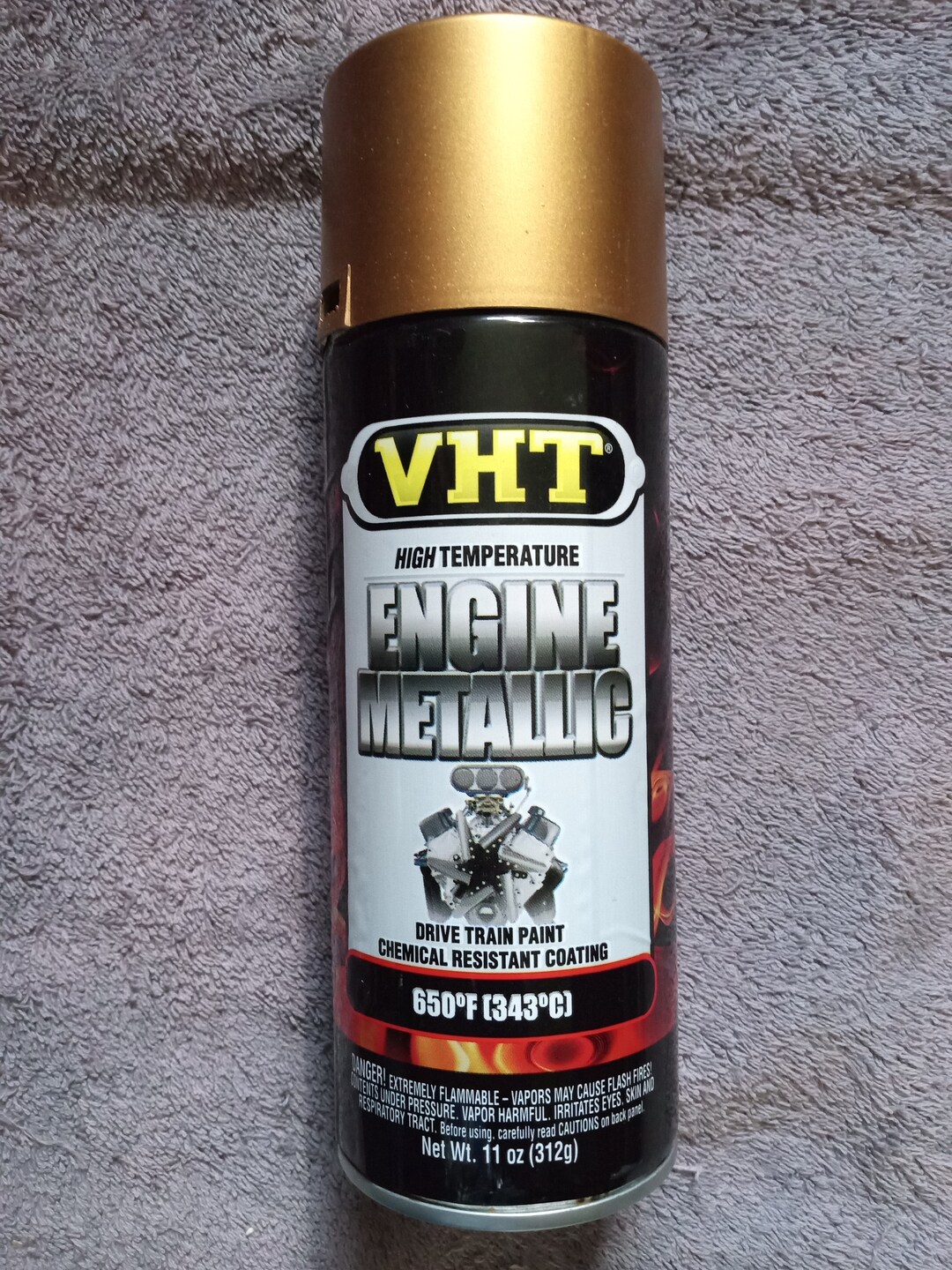 VHT SP404 High Temperature 650 F 343 C Metallic Gold Flake Paint Can 11 ...