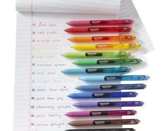 20 Retractable Colored Gel Pens Adult Coloring Books | Etsy