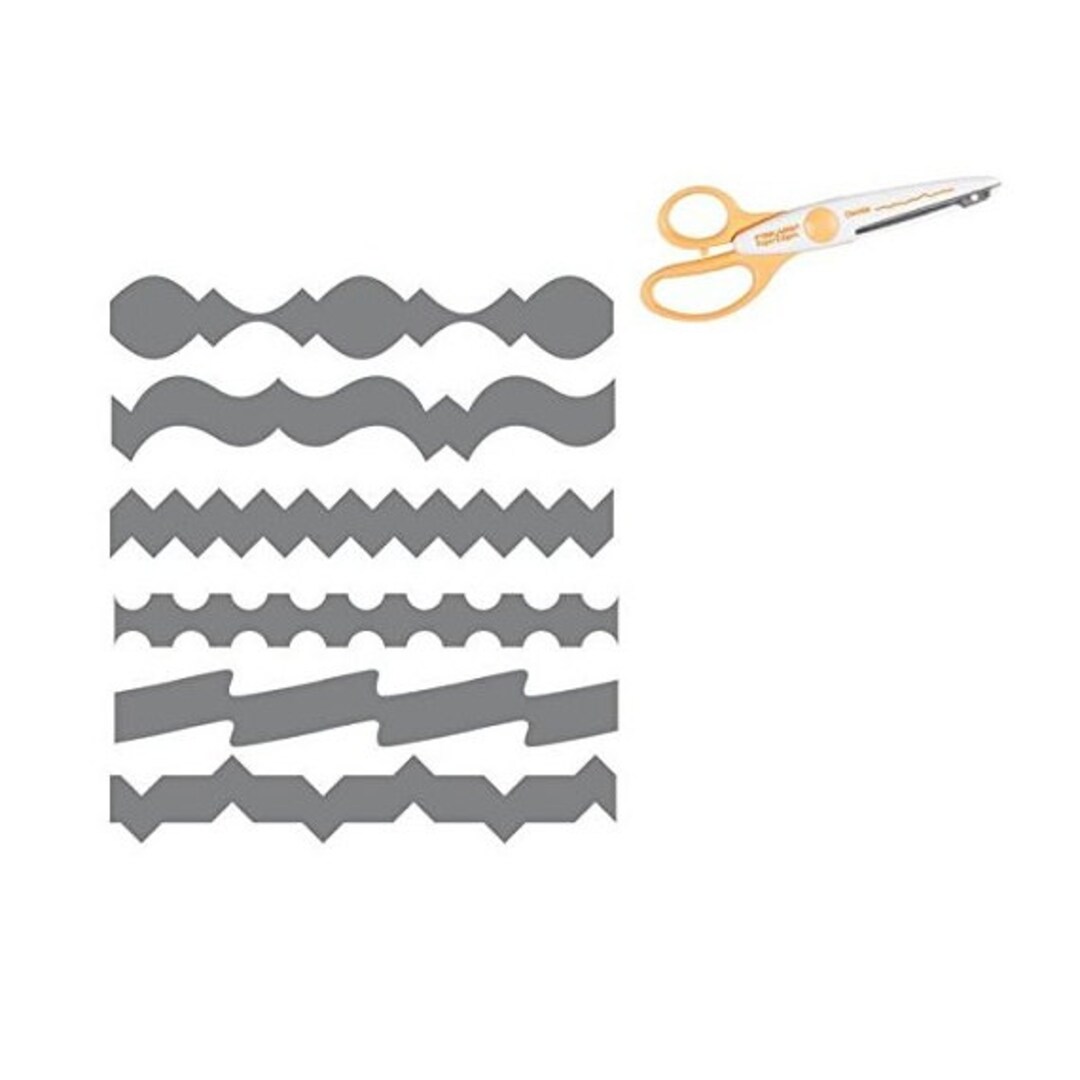 6 Paper Edgers Craft Scissors, Textured Shears Scrapbooking, Cardmaking ...