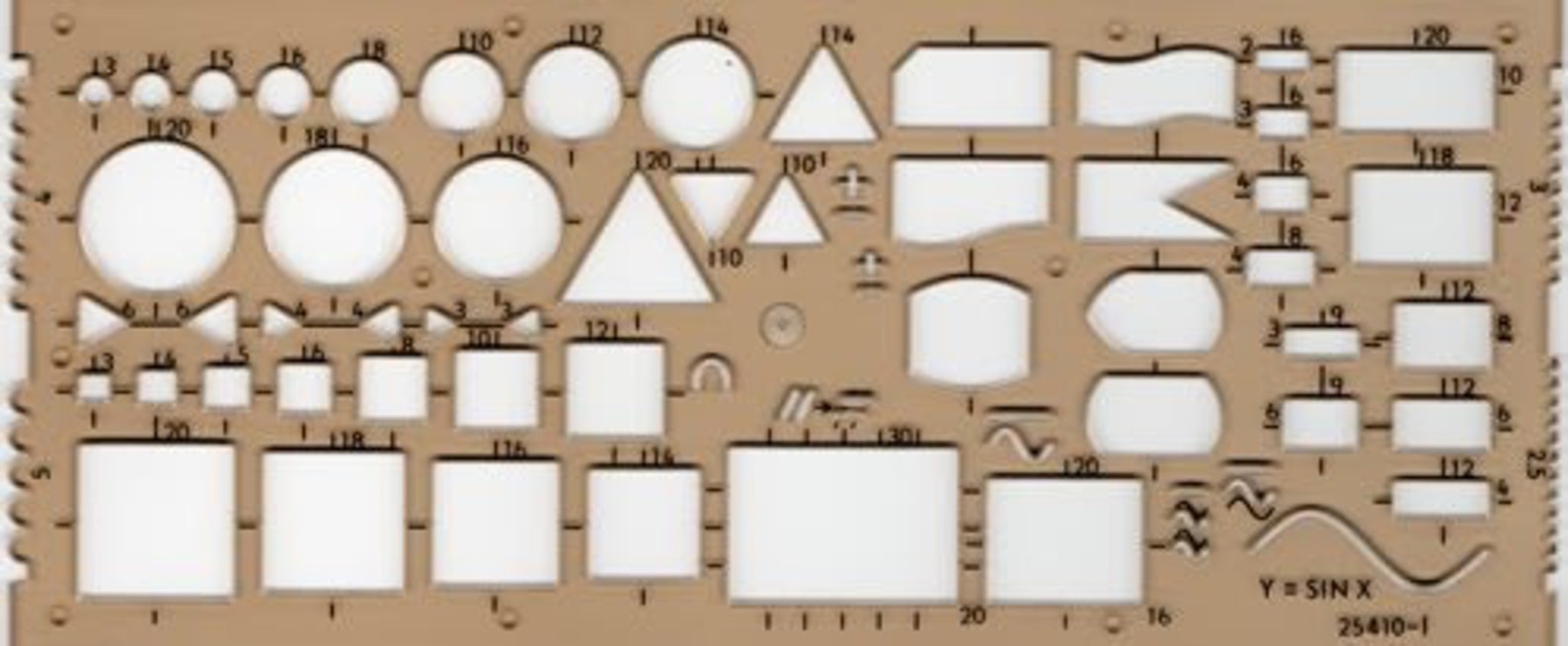3 Electrical Electronic Drawing Template Stencil, Lettering Guide ...