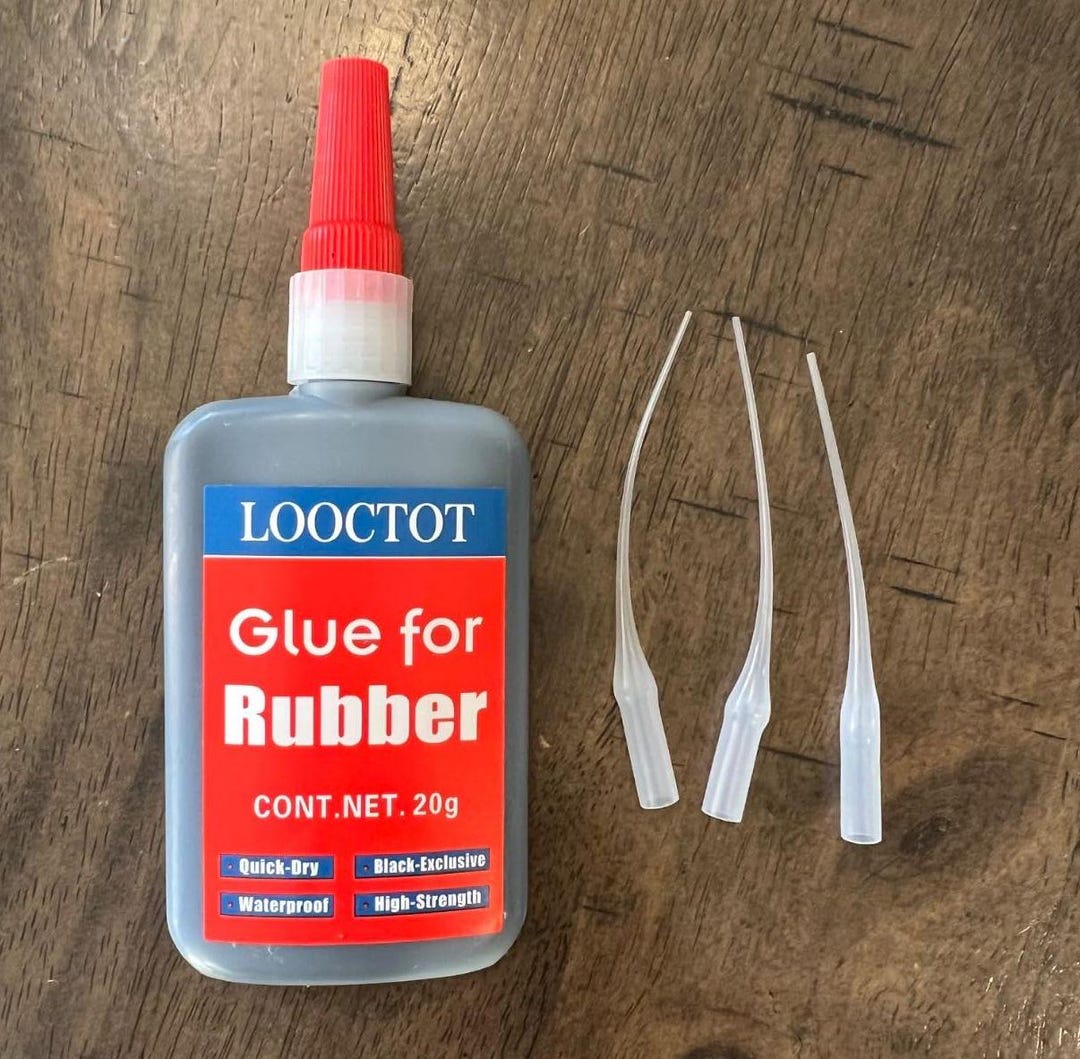 Rubber Super Instant Glue, Black Adhesive for Bonding Between Rubber ...