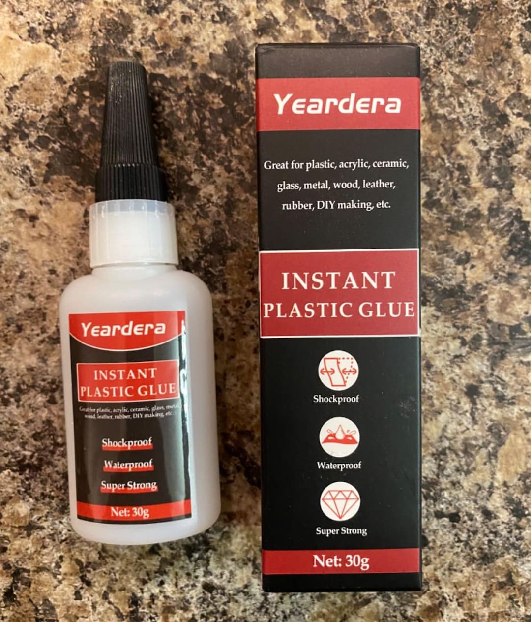 Clear High Strength Plastic Glue, 30g Plastic Super Adhesive Glue for ...