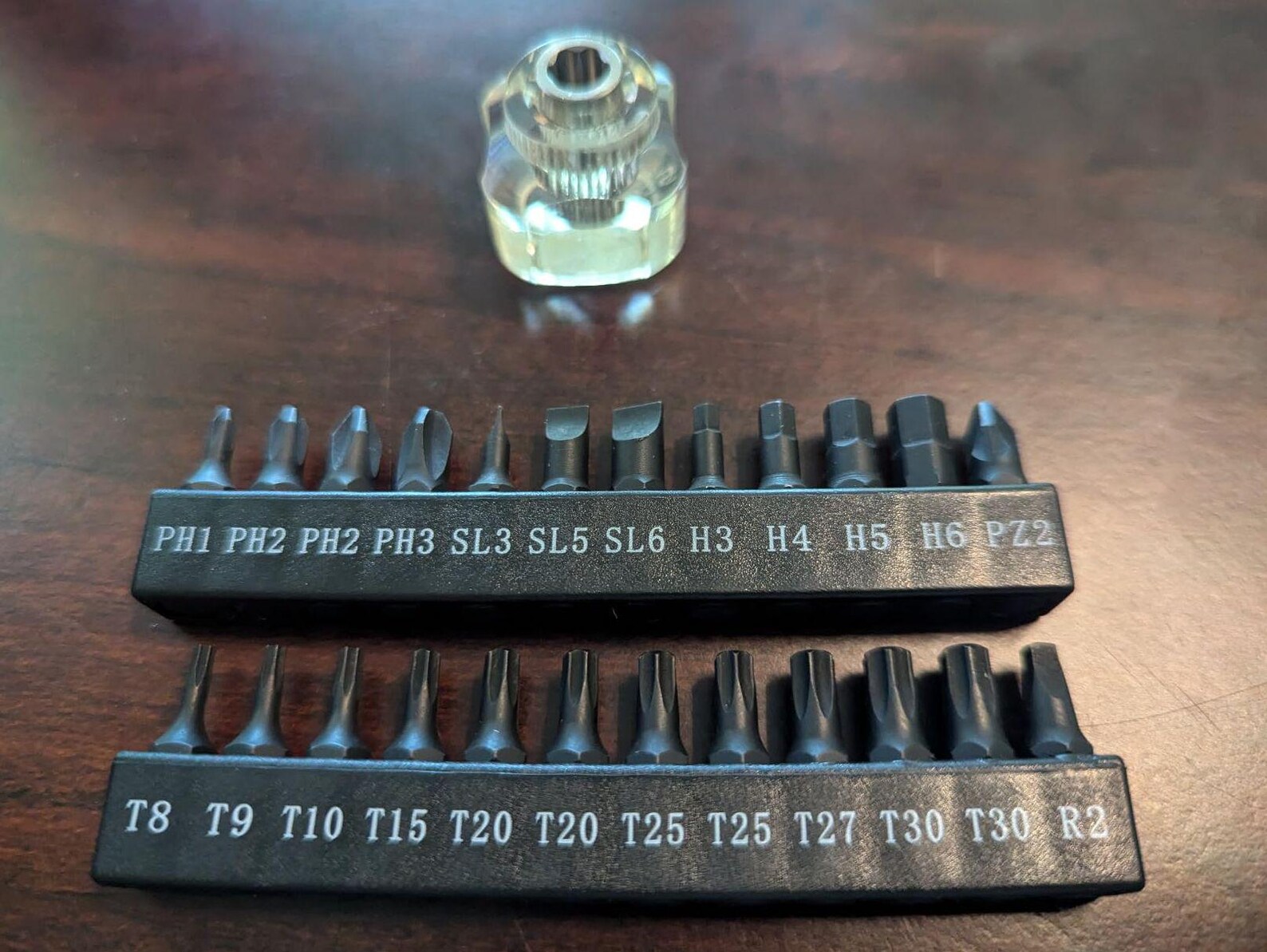 17 in 1 Mini Short Stubby Screwdriver, 16 Metric and SAE Hex Bits ...
