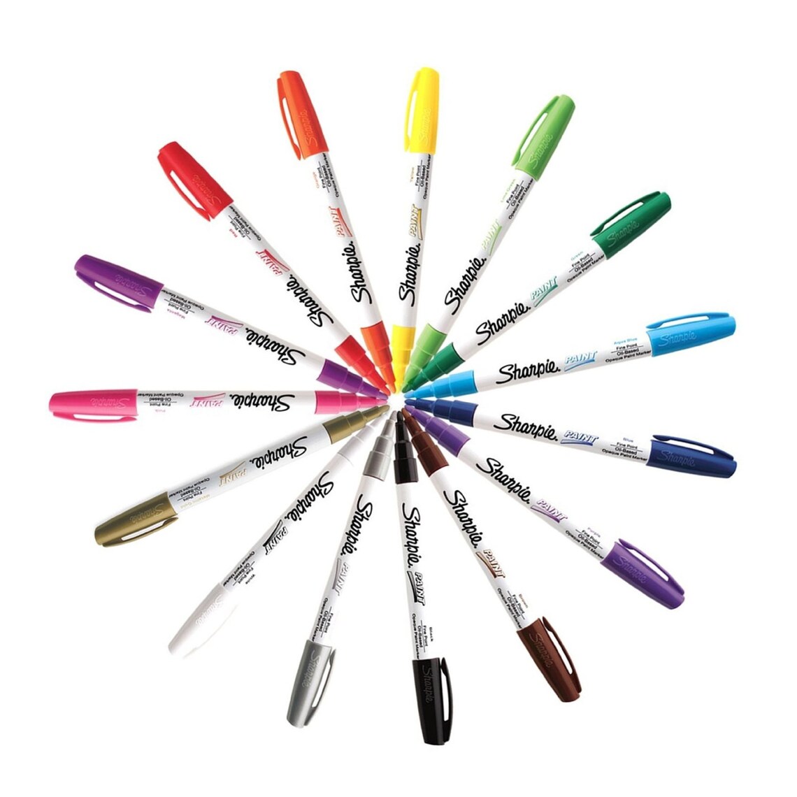 Sharpie Paint Marker Fine Point Oil Based All 15 Color Set - Etsy