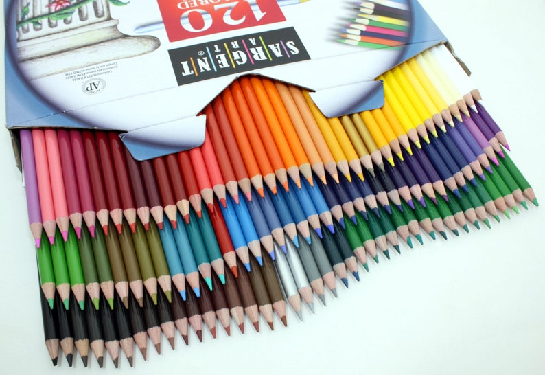 120 Colored Coloring Pencils; Adult Coloring Books, Drawing, Bible ...