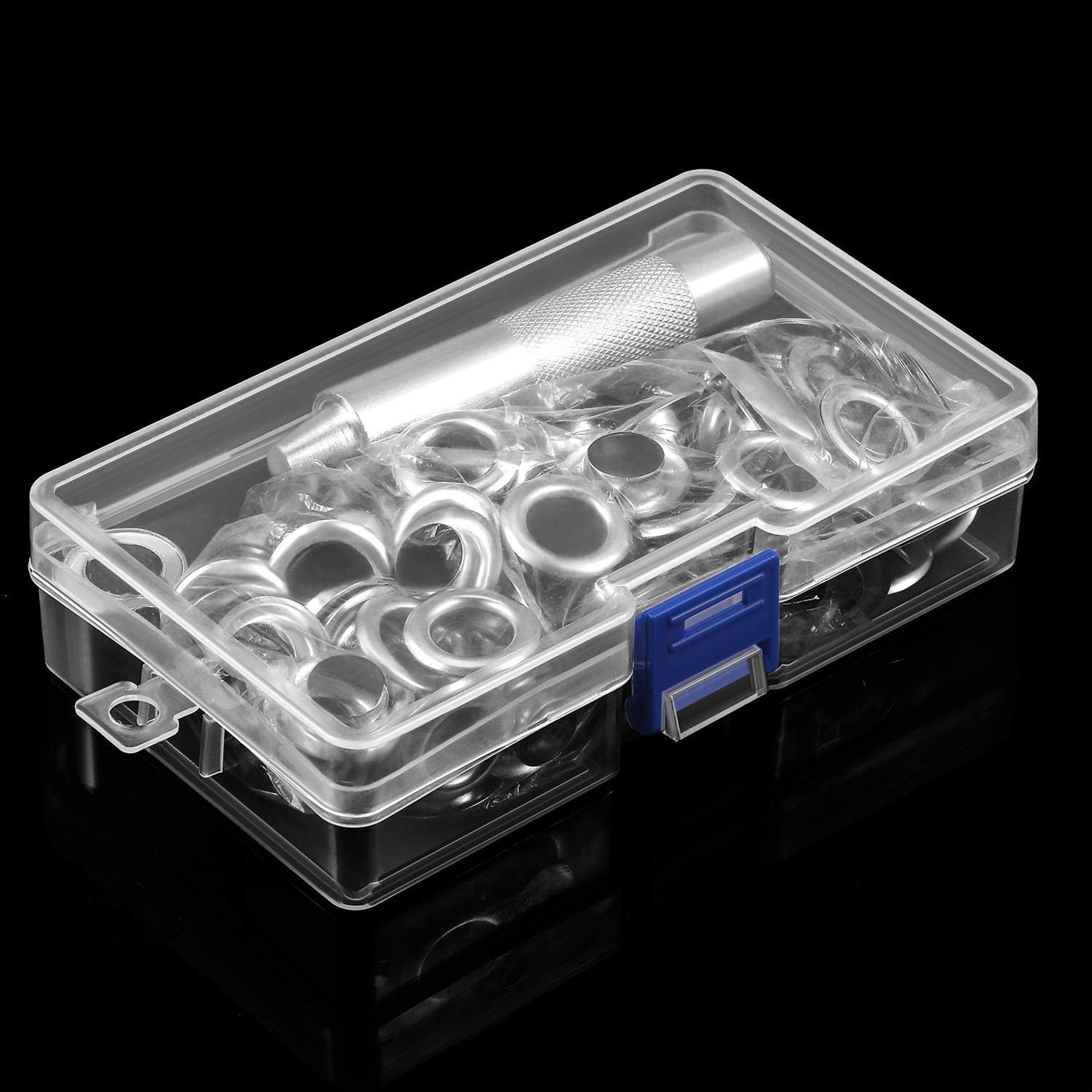 Grommet Kit: Hole Cutter, Mandrel and 100 Grommets Eyelets, 1/2-inch ...