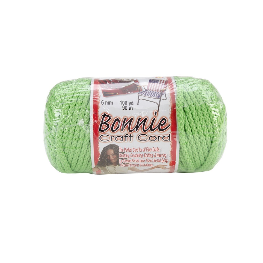 Macrame Craft Cord, Parrot. 1/4in (6mm) Thick, 100-yard Long. Knotting ...