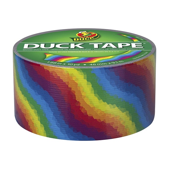 Rainbow Printed Duct Washi Tape 1.88 48mm X 10Y 9M | Etsy