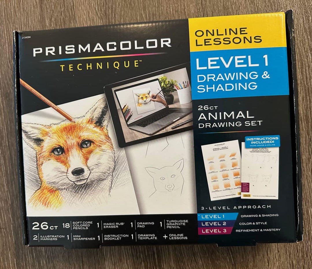 Prismacolor Technique Animal Drawings Set Level 1, How to Draw Animals ...