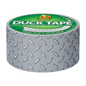 Grey Diamond Plate Printed Duct Tape, 1.88" (48mm) X 10Y (9M ...
