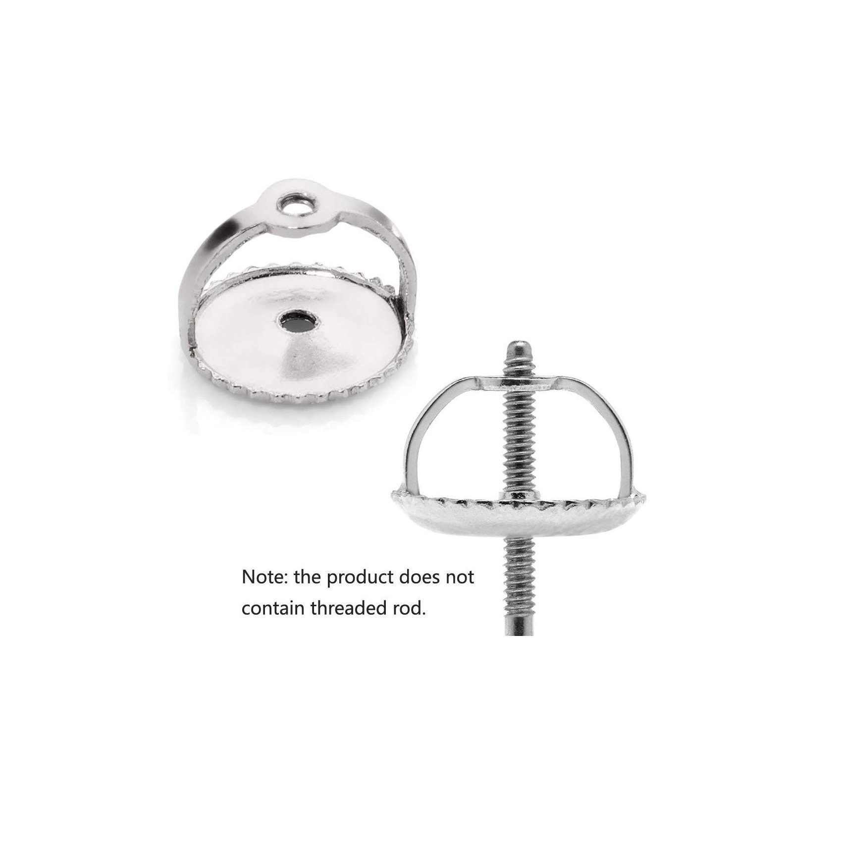 Sterling Silver S925 Screw Back Earring Backs, Protectors Wire Stopper ...