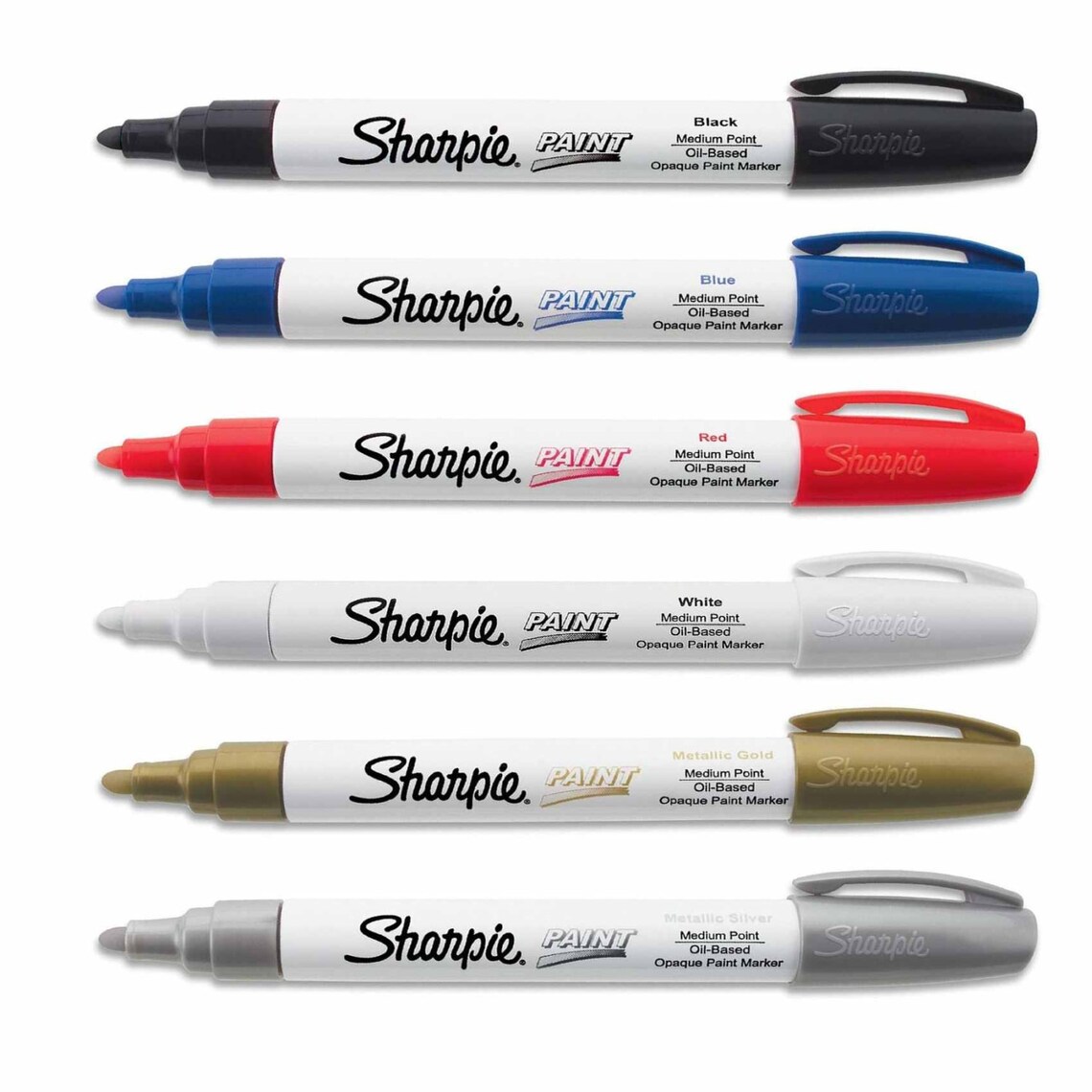Sharpie Oil Based Paint Markers Set of 6 Colors Medium Tip - Etsy
