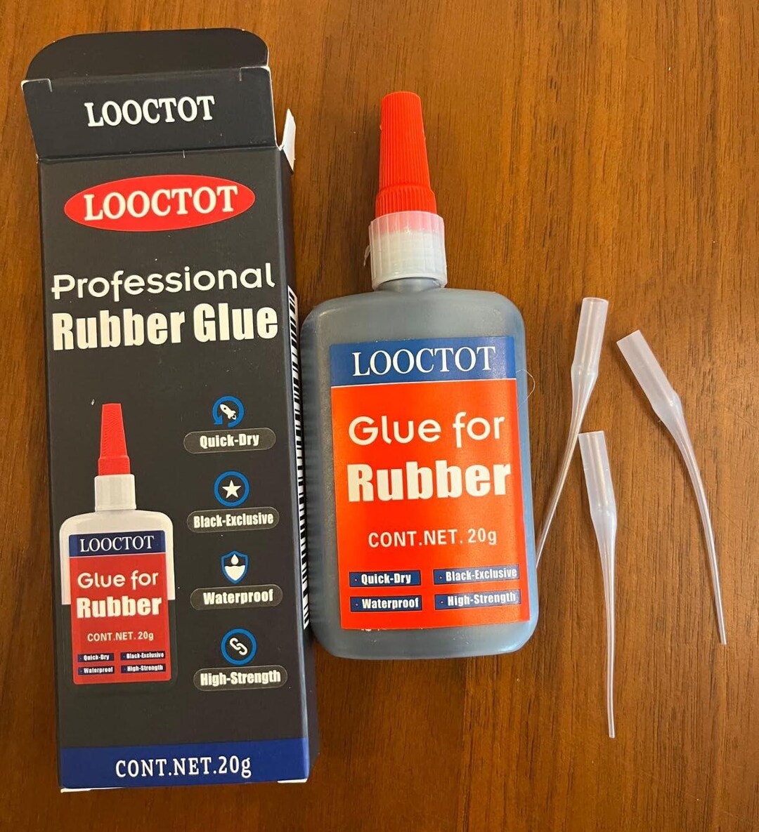 Black Rubber Super Instant Glue, Adhesive for Bonding Between Rubber ...