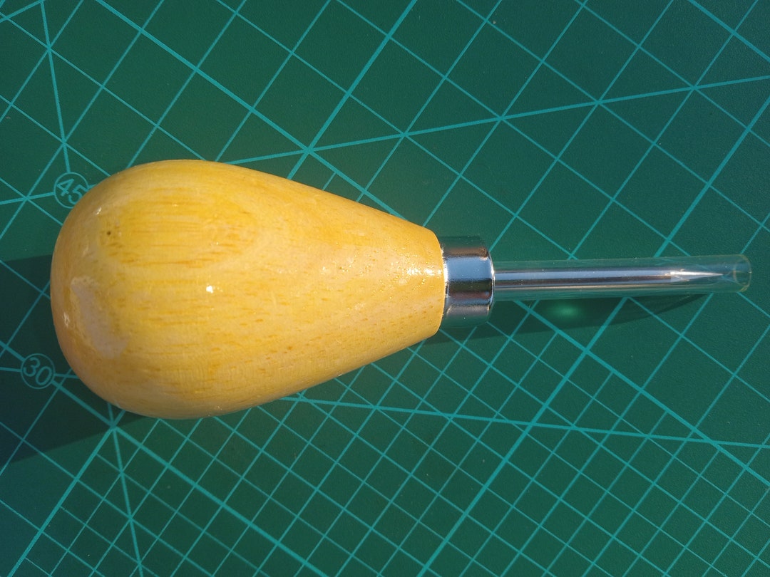 Small Awl With Wooden Ball Handle; Craft, Books, Jewelry Making, DIY ...