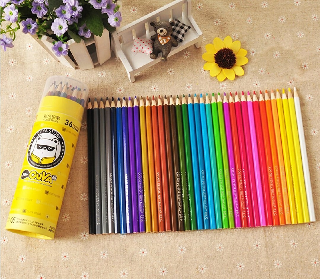 36 Colored Coloring Pencils Set; Adult Coloring Books, Drawing, Bible ...