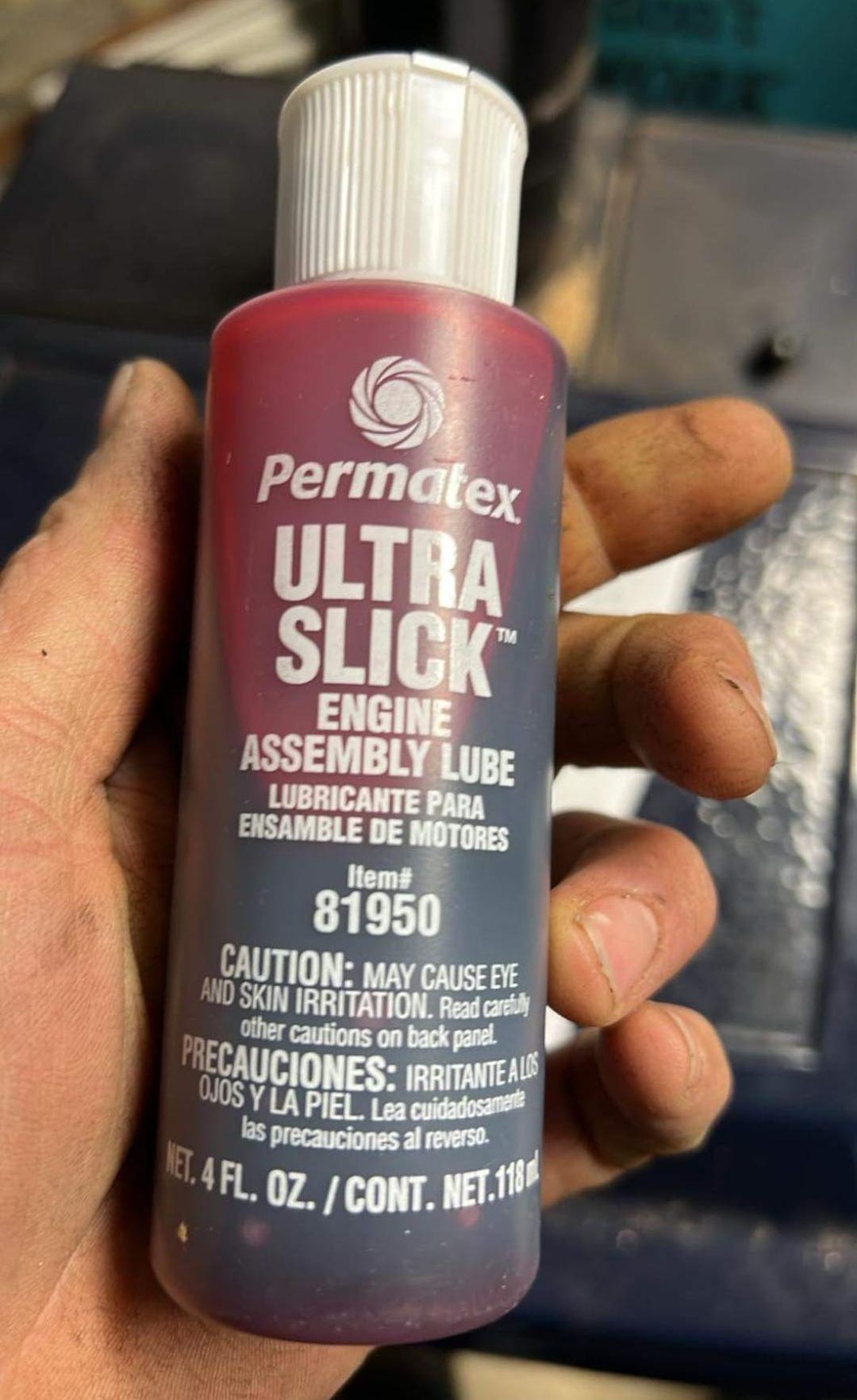 Permatex 81950 Ultra Slick Engine Assembly Lube Red Lubricant, 4 Oz ...