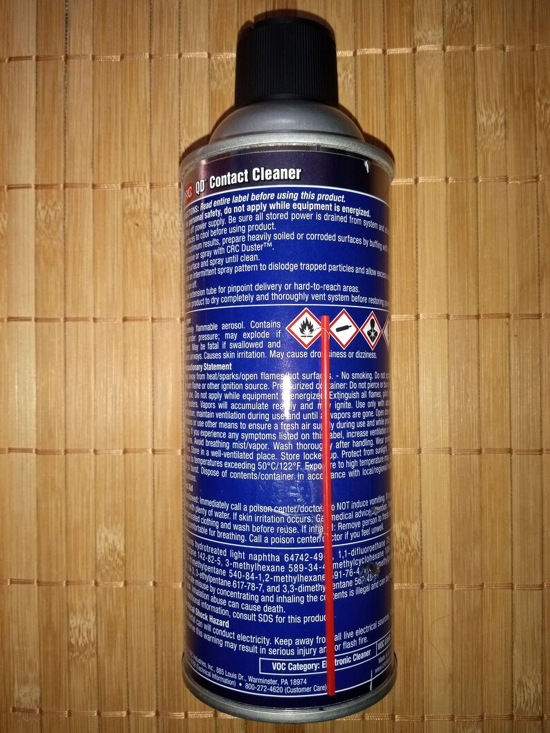 CRC QD Contact Cleaner, Industrial Strength, Quick Drying, No Residue ...