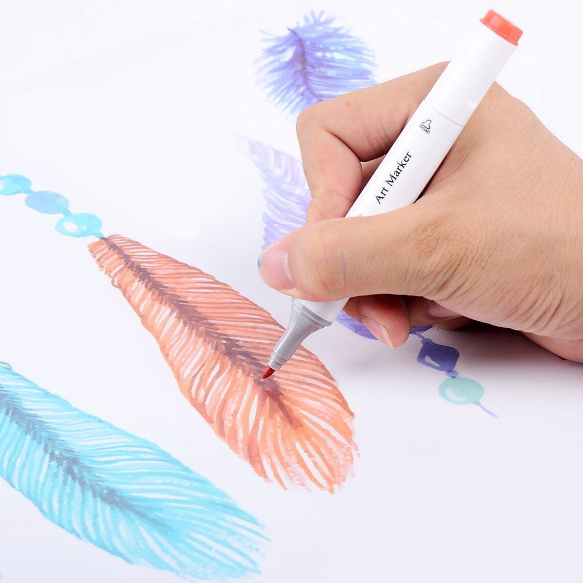 60 Markers Artist Set Set of 60 Marker Pens Twin Dual Tips | Etsy