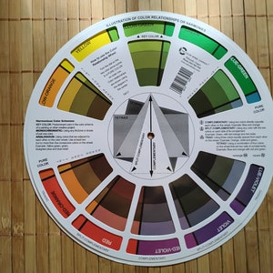 9.25 Inches Large Artists Color Wheel, Mixing Guide, Matching Colors in ...