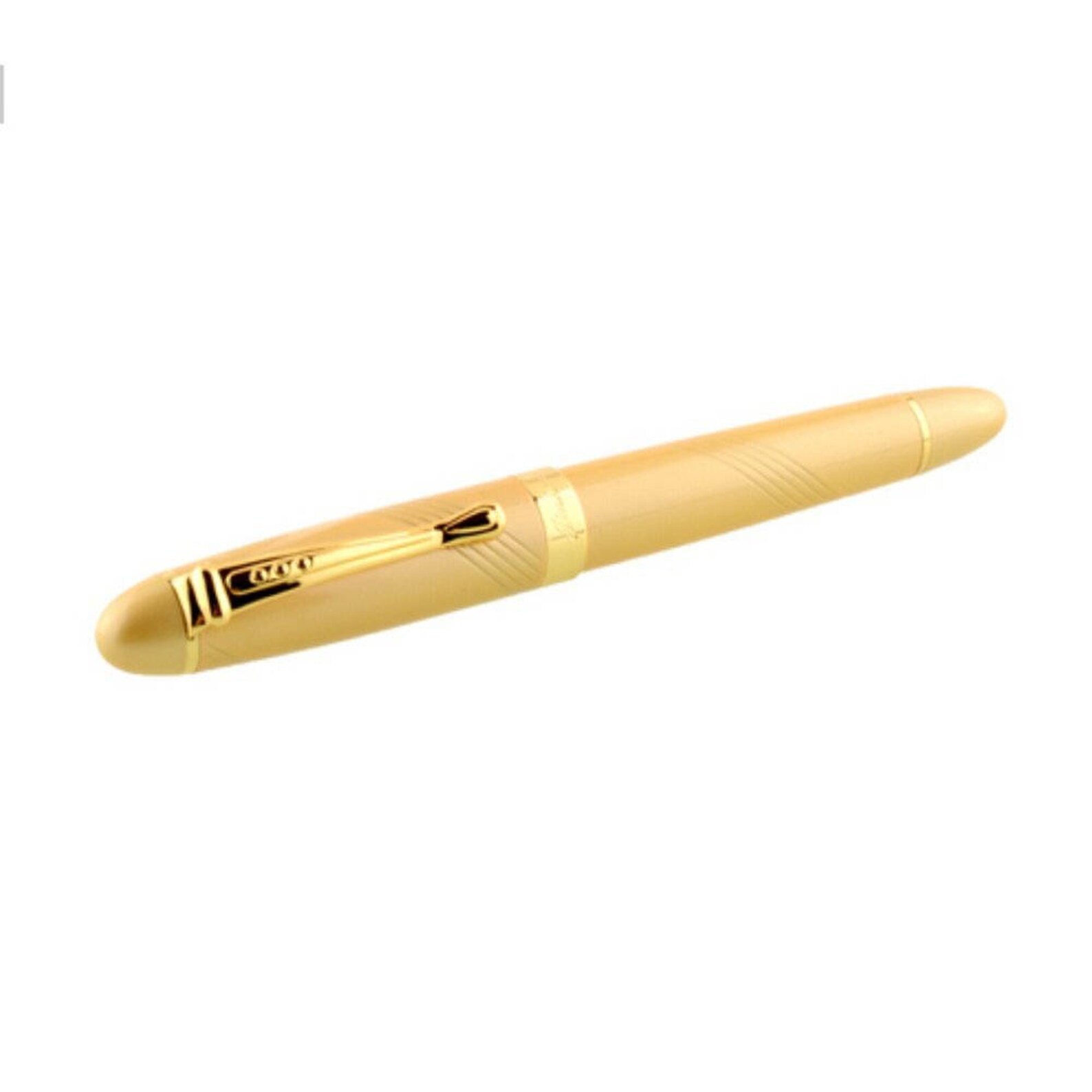 Golden Fountain Pen 18K Gold Nib Fountain Ink Pen Penne - Etsy