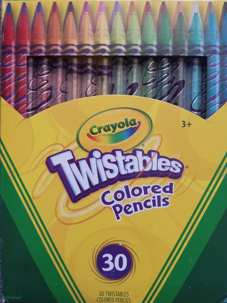 30 Crayola Twistables Colored Pencils; Adult Coloring Books, Drawing ...