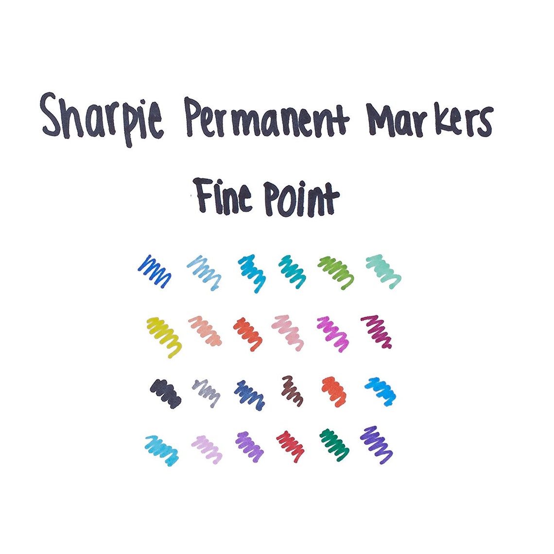 Sharpie Electro Pop Limited Edition Set of 24 Markers Fine - Etsy