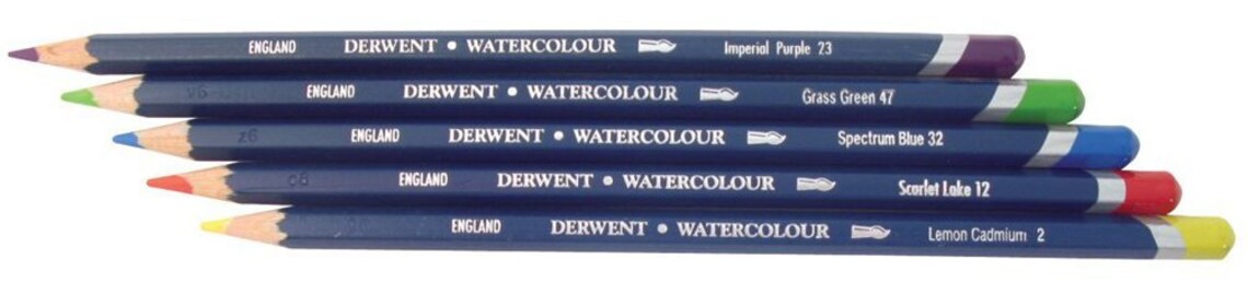 72 Watercolor Pencils Derwent Watercolor Pencils 3.4mm Core Derwent ...