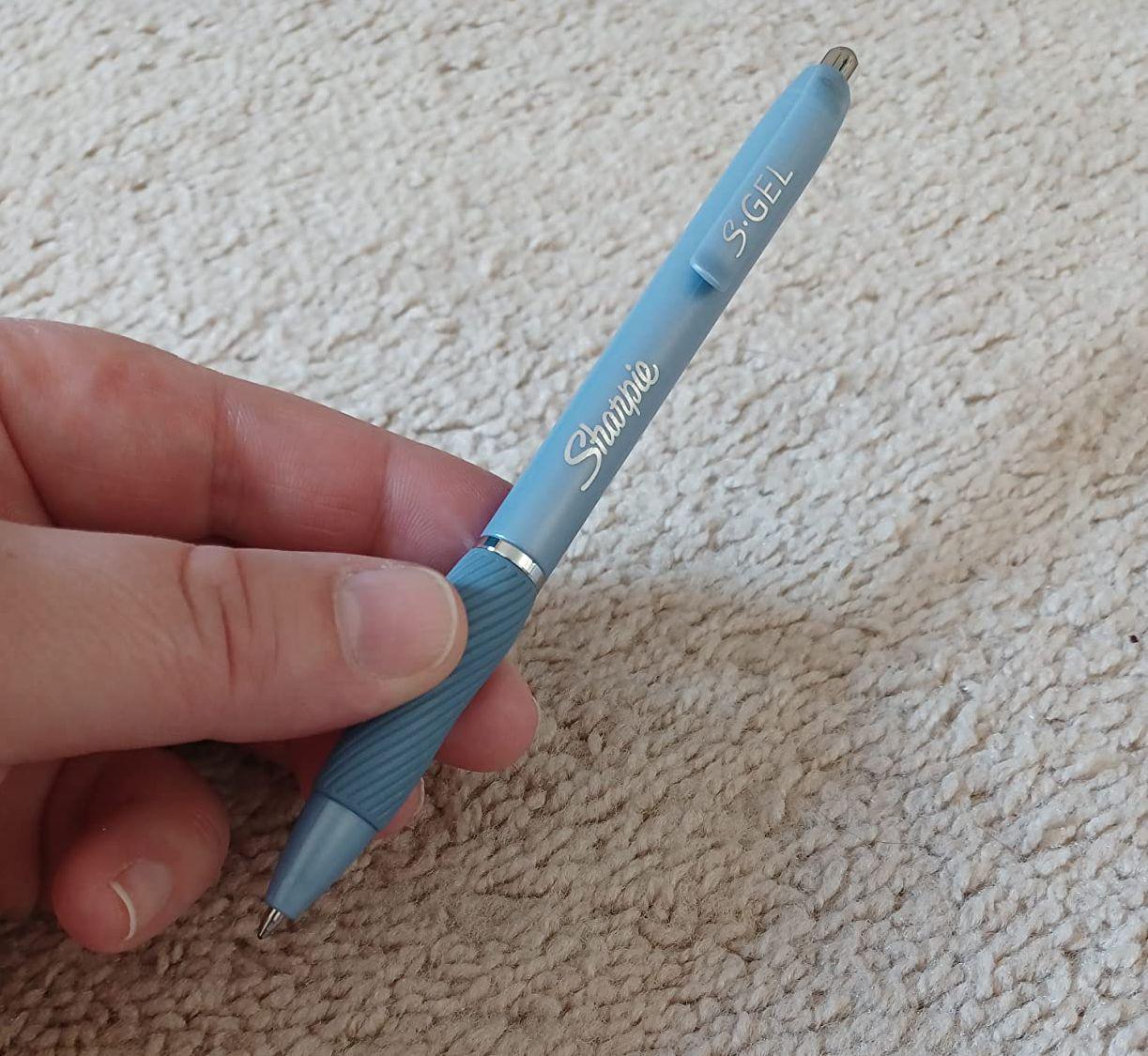 12 Blue Sharpie S-gel Gel Pens, Medium Point 0.7mm, Frost Blue, No ...