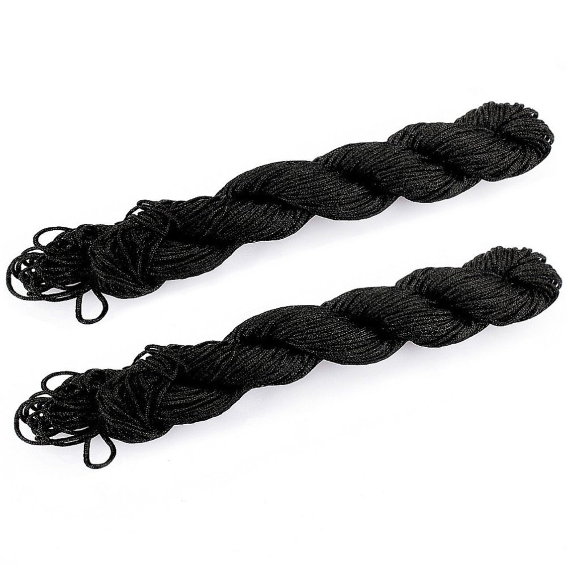 2 Pack of Black Polyester Nylon Beading Knotting Cord Jewelry. - Etsy