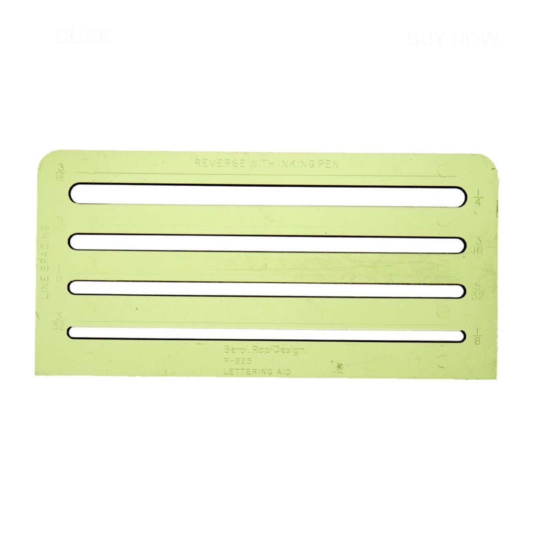 Lettering Aid Guide Template Stencil; Scrapbooking, Bible Journaling ...