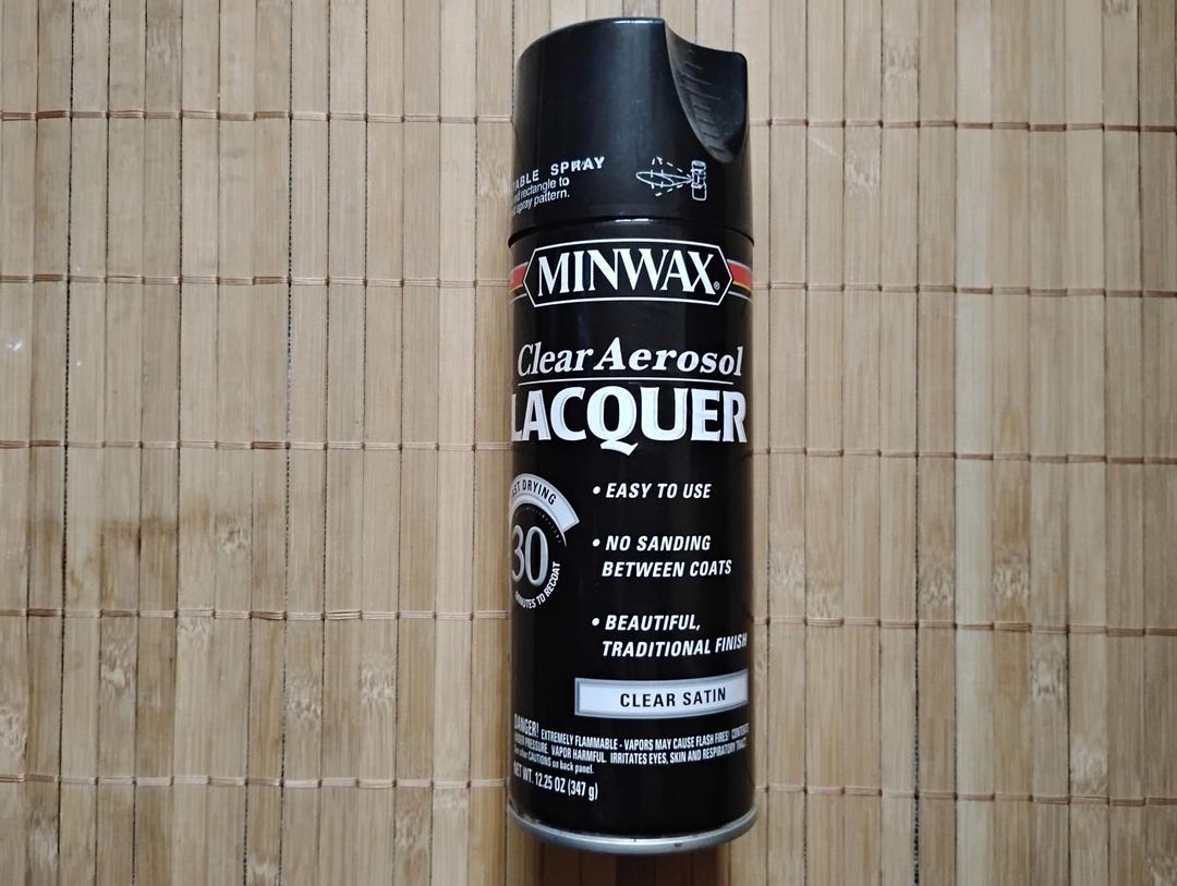 Minwax 15210 Clear Aerosol Lacquer Spray, 12.25-ounce, Clear Satin - Etsy