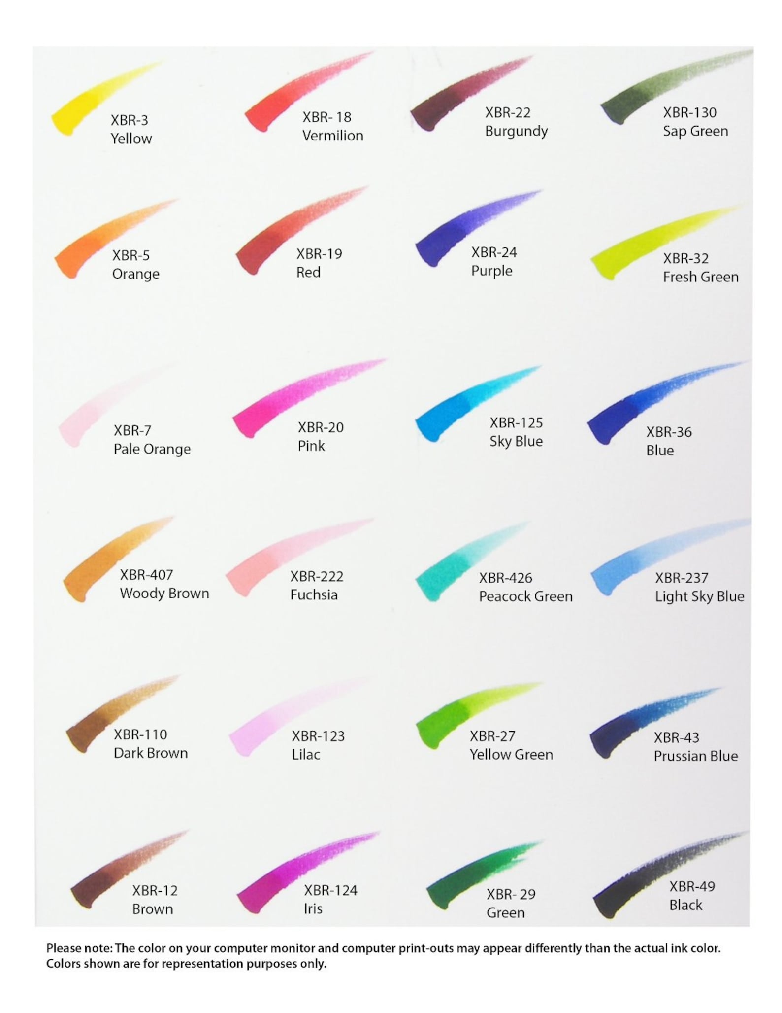 Sakura Koi Brush Pen Set Color Sakura 24 Brush Marker Pens - Etsy