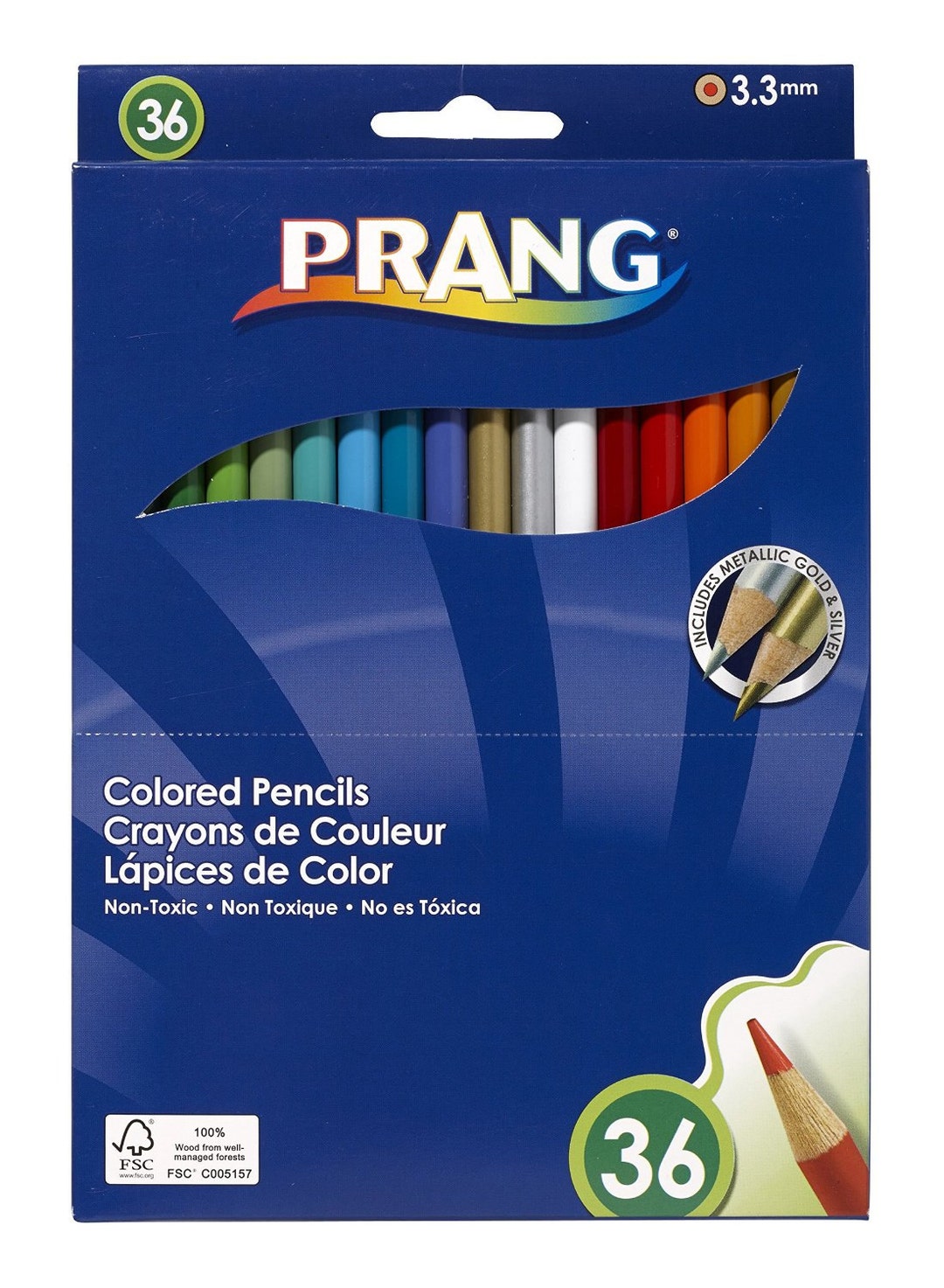 Thick Core Premium Colored Pencil Set of 36 Pencils; Book Coloring ...