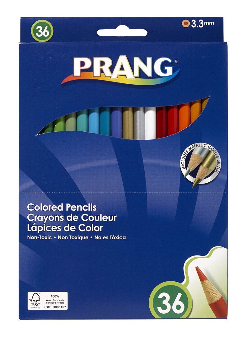 Thick Core Premium Colored Pencil Set of 36 Pencils Book | Etsy