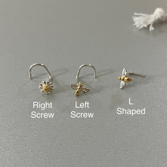 Sunflower nose ring stud store