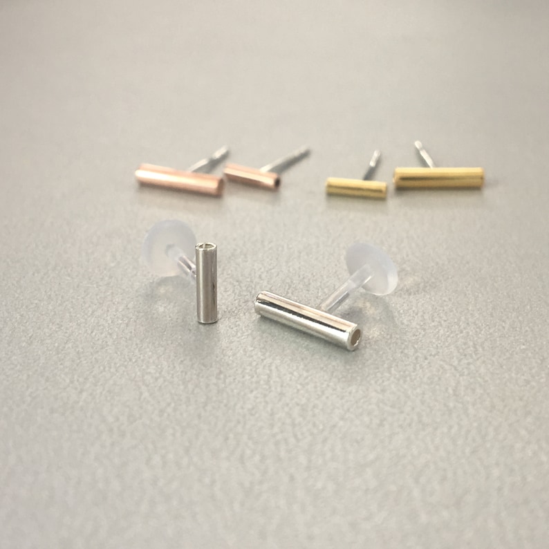 Bar Helix Stud Earring Line Helix Earring Cartilage Piercing - Etsy