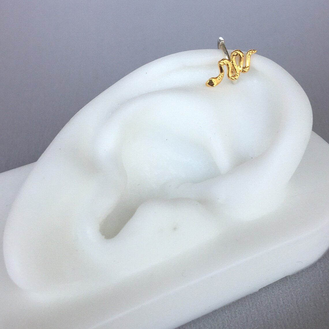 18 Gauge Gold Snake Helix Hoop Piercing Earring Cartilage Hoop - Etsy