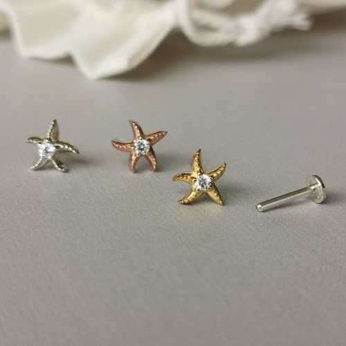 Minimal Silver Ball Helix Earring 18g/16g Threadless - Etsy