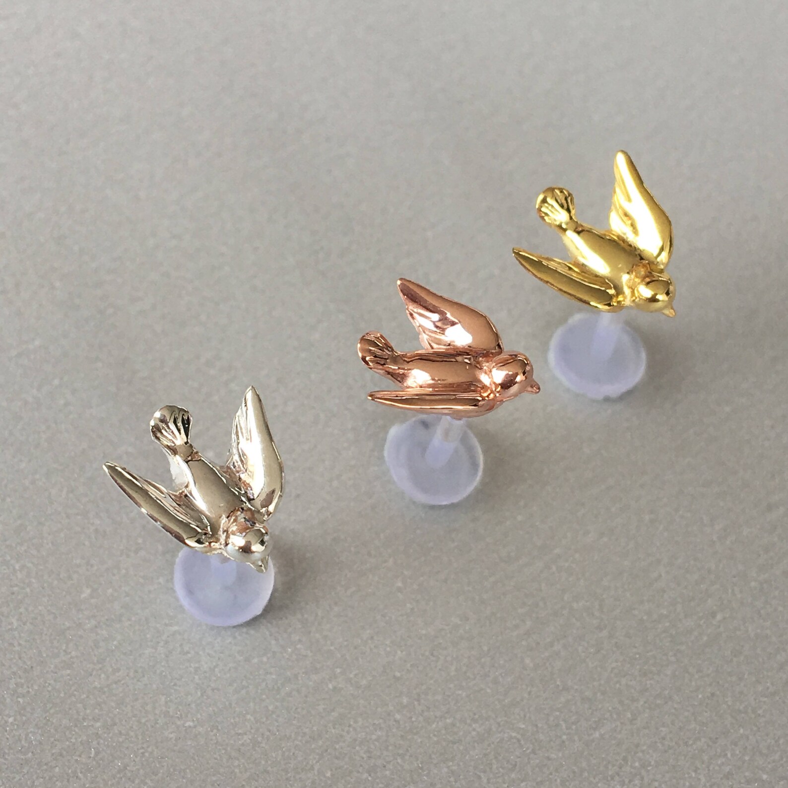 Tiny Bird Helix Earring Sterling Silver Bird Tragus Piercing - Etsy ...