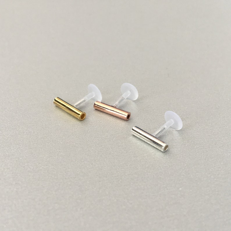 Bar Helix Stud Earring Line Helix Earring Cartilage Piercing - Etsy