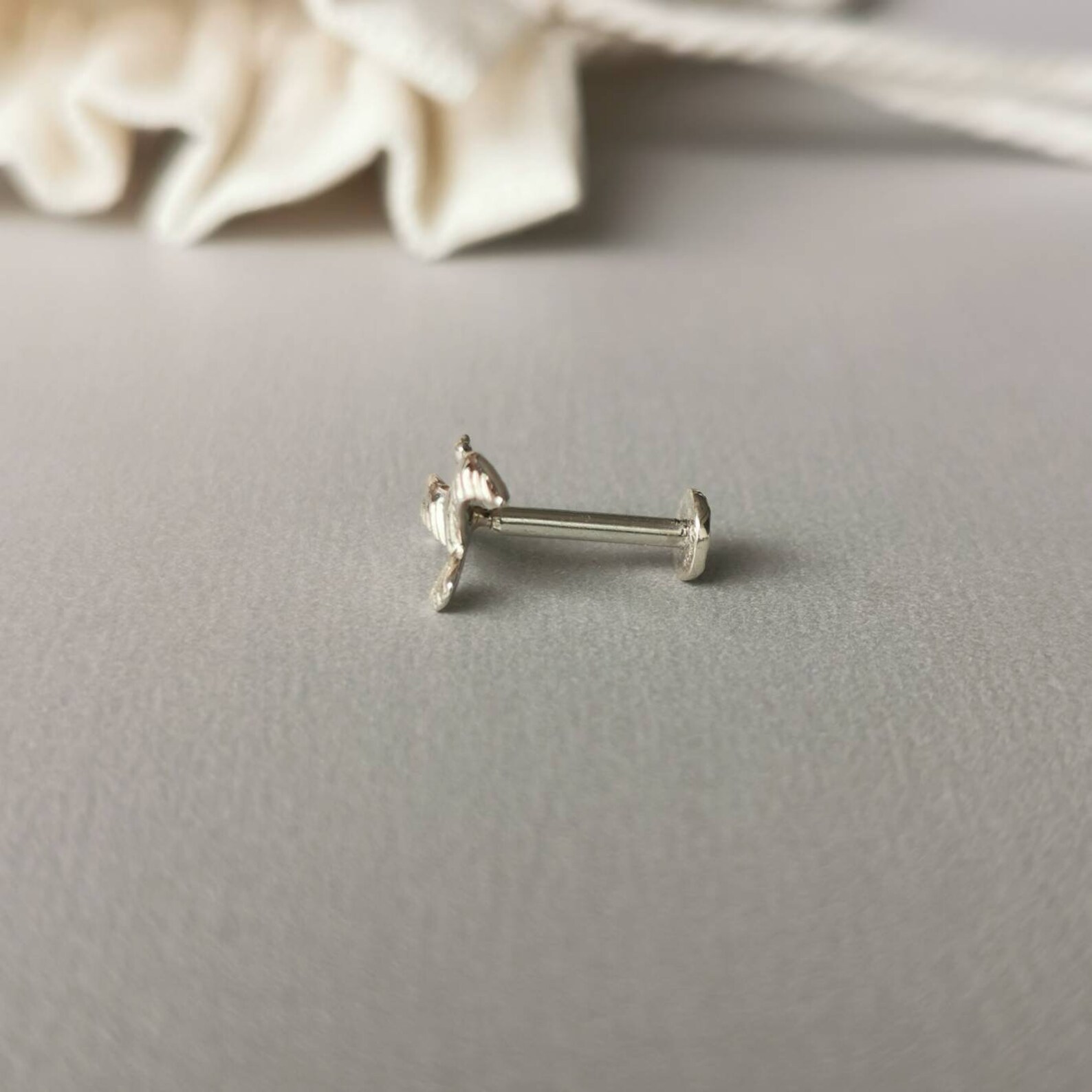 Flying Bird Helix Earring - 18g/16g Threadless Sterling Silver Push in ...